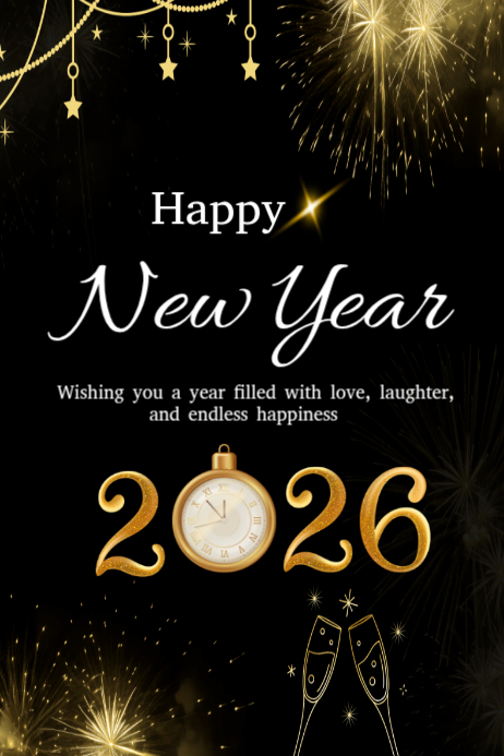 Happy New year template 2026 | PosterMyWall