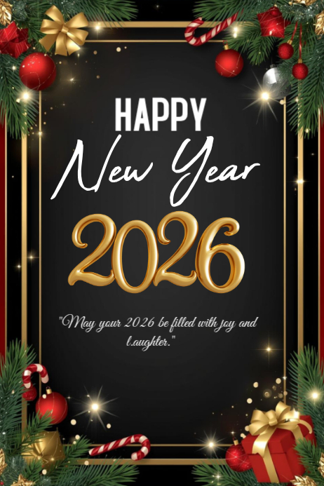 Happy New Year template 2026 | PosterMyWall