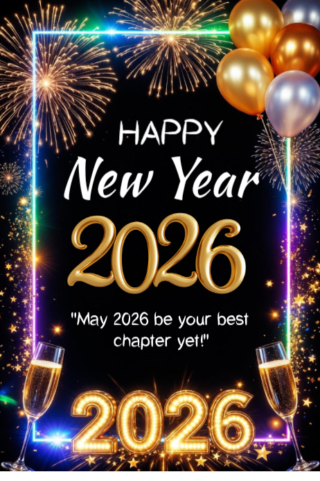 Happy New Year template 2026 | PosterMyWall