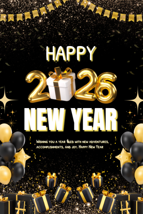 Happy New Year template 2026 | PosterMyWall