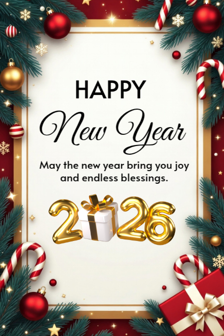 Happy New Year template 2026 | PosterMyWall