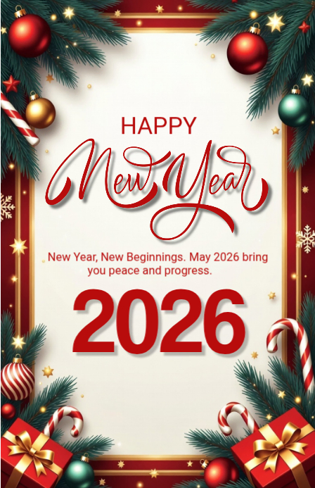 happy new year template 2026 | PosterMyWall