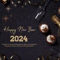 Happy new year template online greeting card | PosterMyWall