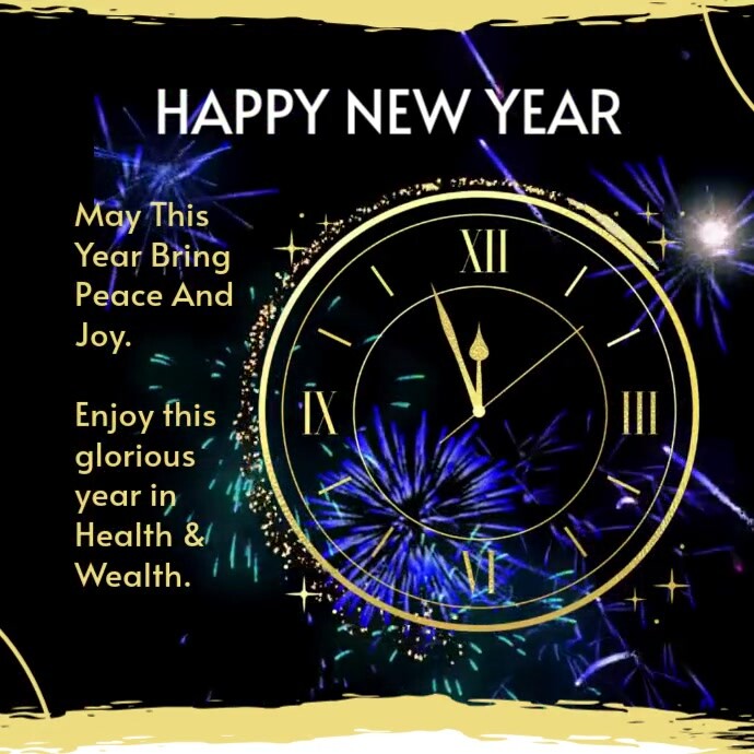 Happy new year video Template | PosterMyWall