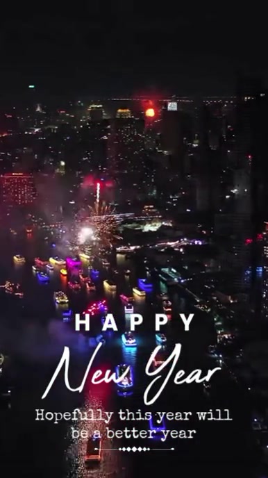 happy new year video Template | PosterMyWall