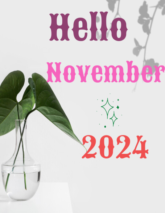 Plantilla de Happy November | PosterMyWall
