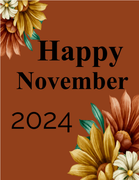 Plantilla de Happy November | PosterMyWall