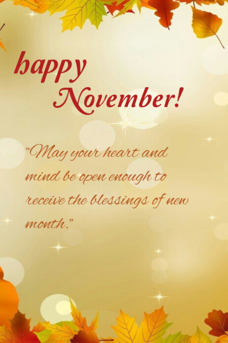 Happy November Template | PosterMyWall