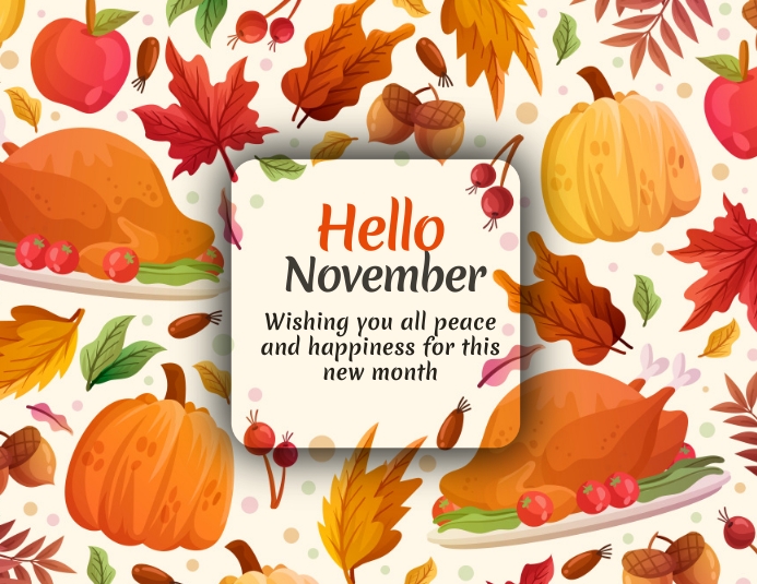 Copy of Happy november | PosterMyWall