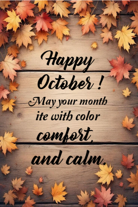 Happy October Template | PosterMyWall