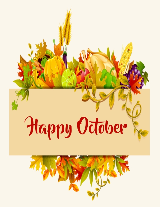 Happy October Template | PosterMyWall