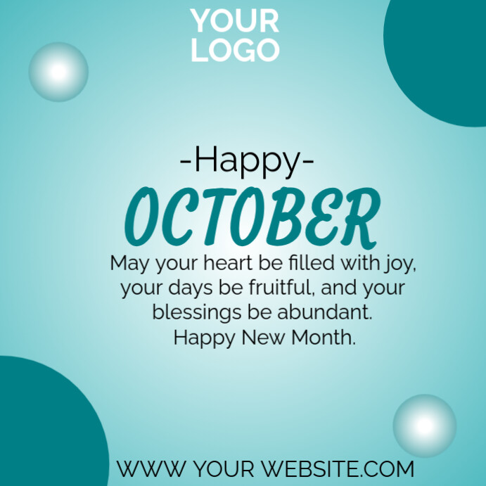 Copy of Happy October Instagram Post | PosterMyWall