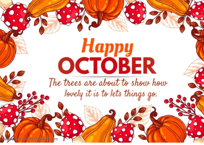 Copy of happy october poster | PosterMyWall