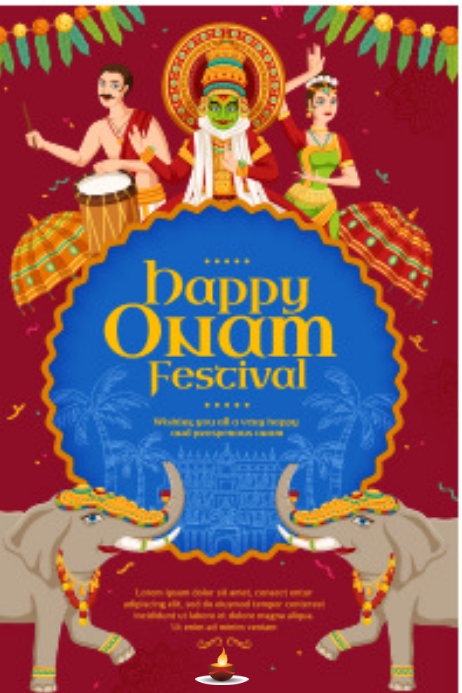 Happy onam festival Template | PosterMyWall