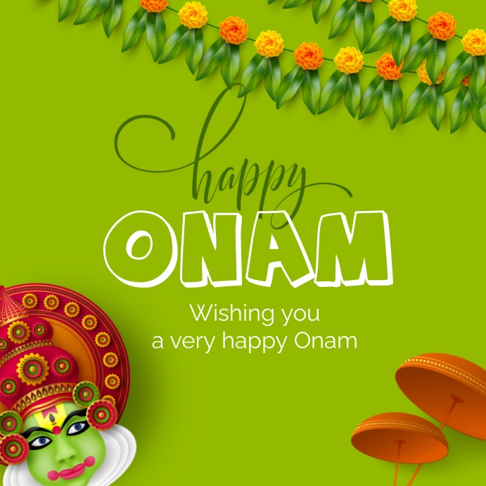 Happy Onam Kerala Festival Instagram Post. Template | PosterMyWall