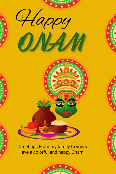 Happy Onam Poster Template | PosterMyWall