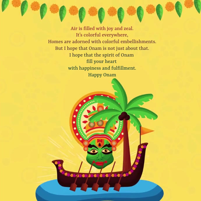 Happy Onam Template | PosterMyWall