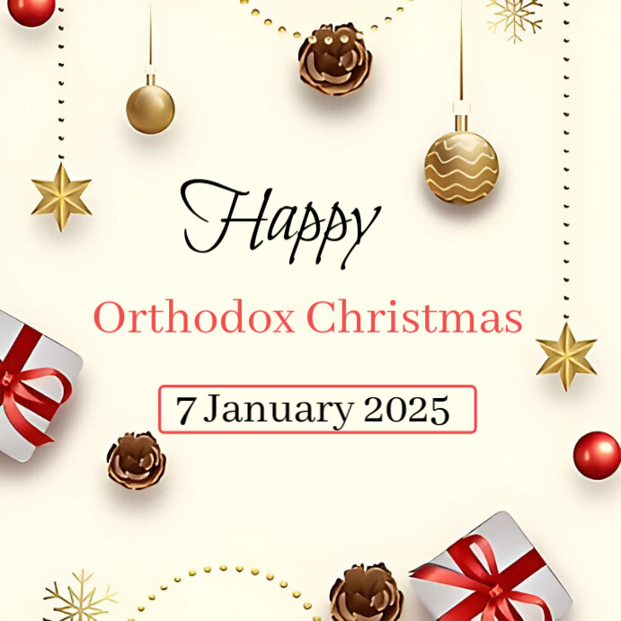 Happy orthodox Christmas Template | PosterMyWall