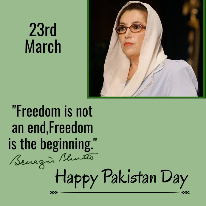 Happy Pakistan day 23rd March template | PosterMyWall