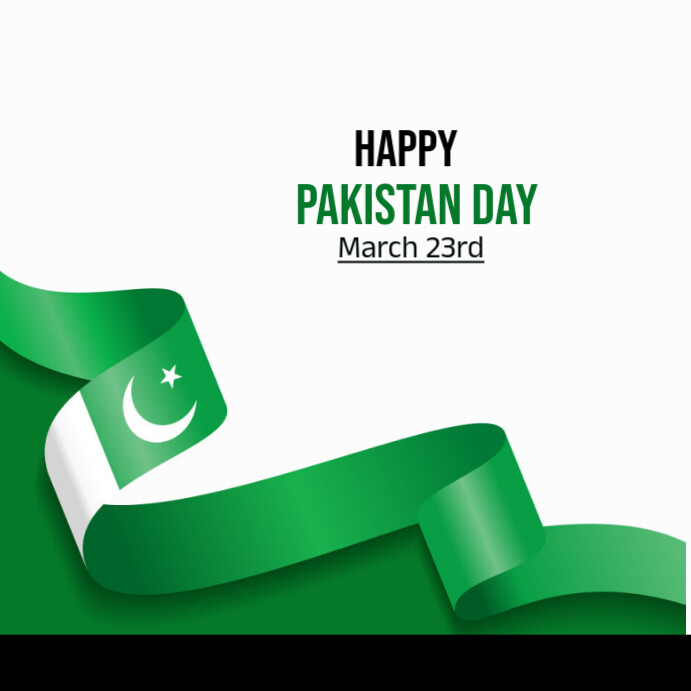 happy pakistan day Template | PosterMyWall