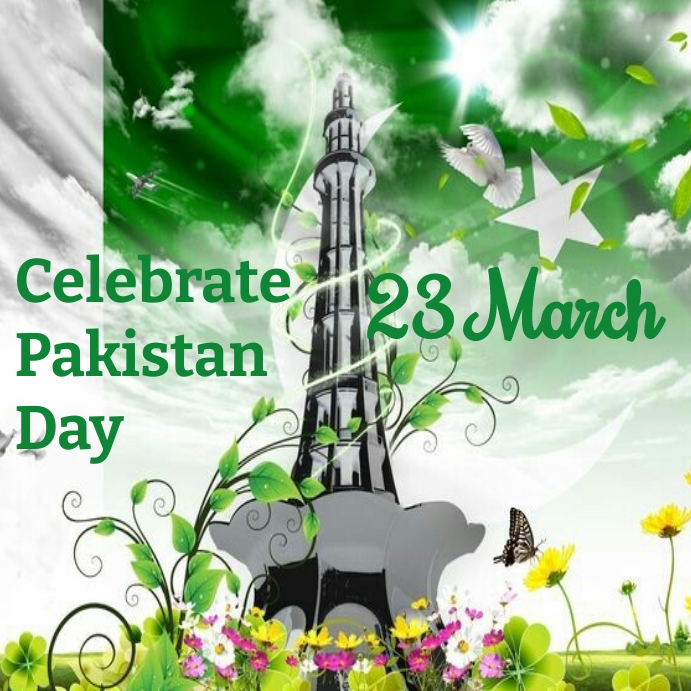 Plantilla de Happy pakistan day instagram post | PosterMyWall