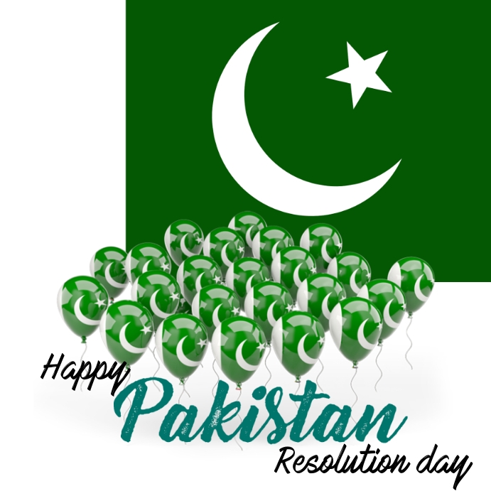 Happy Pakistan Resolution Day Template | PosterMyWall