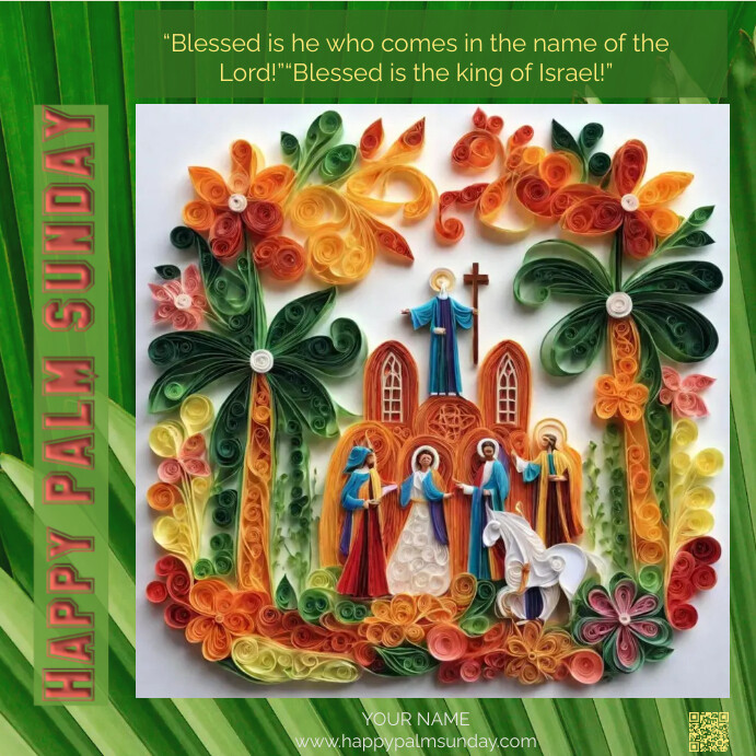 Happy Palm Sunday Template | PosterMyWall