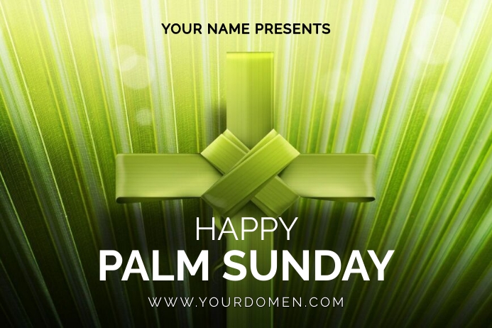 Copy of Happy Palm sunday | PosterMyWall