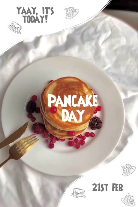 Happy Pancake Day Template | PosterMyWall