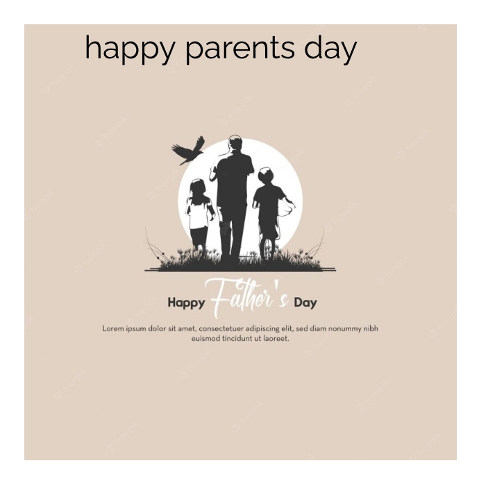 happy parents day logo design template | PosterMyWall