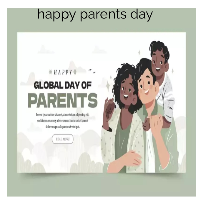 happy parents day logo design template | PosterMyWall