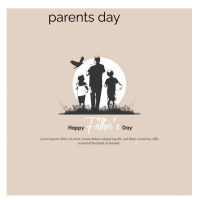 happy parents day logo design template | PosterMyWall
