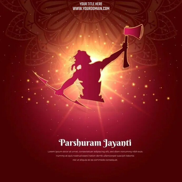 Happy Parshuram jayanti Template | PosterMyWall
