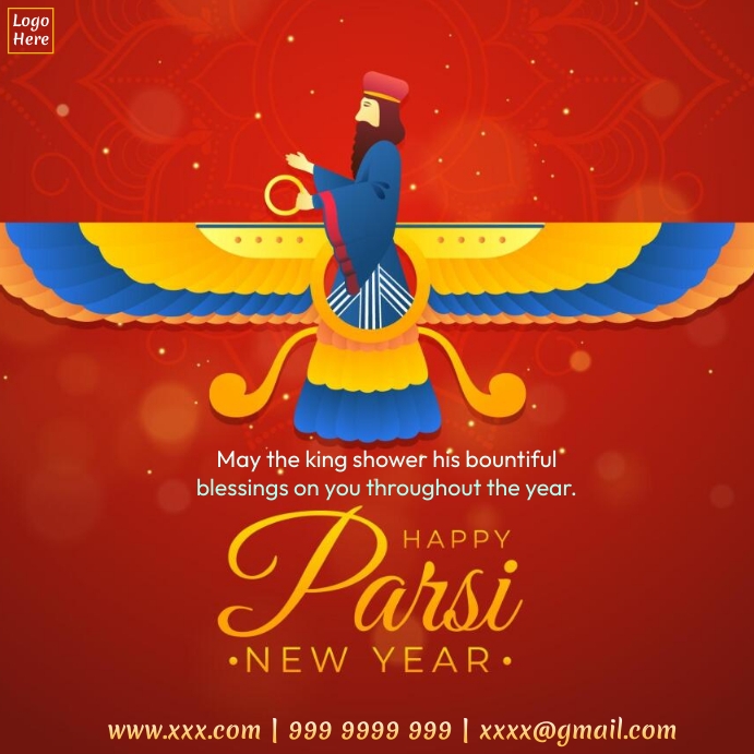 Happy Parsi new year wishes Template | PosterMyWall