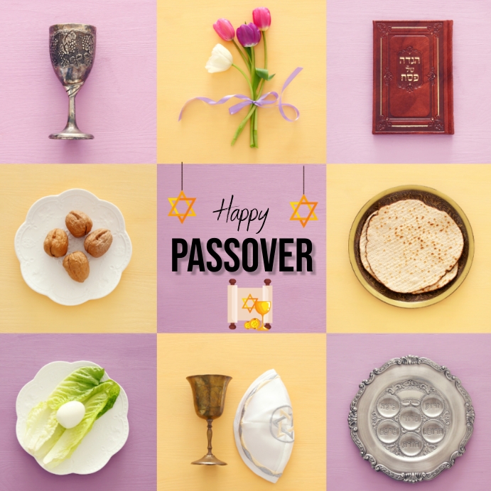 Plantilla de happy passover,passover greeting card | PosterMyWall