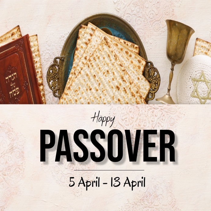 happy passover,passover greeting card Template | PosterMyWall