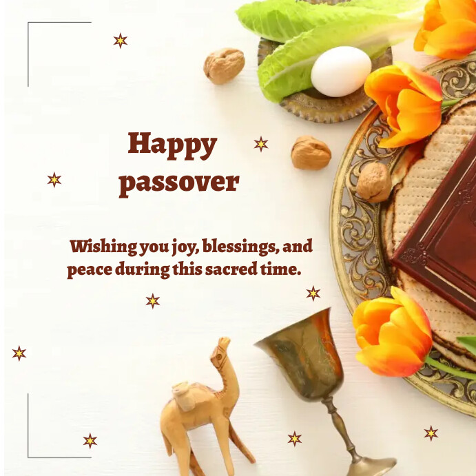 Plantilla de happy passover day instagram post | PosterMyWall