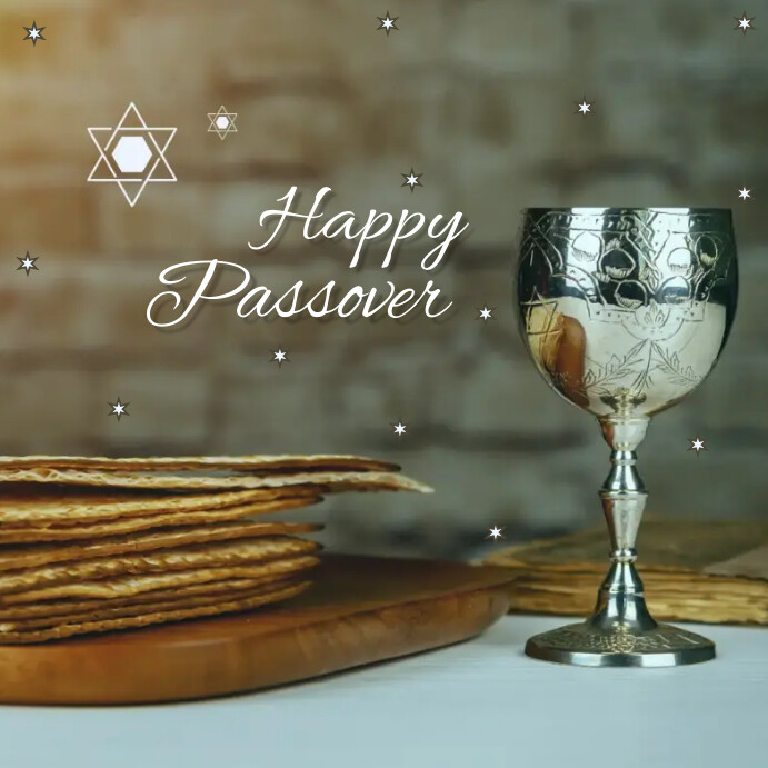 happy passover day instagram post Template | PosterMyWall