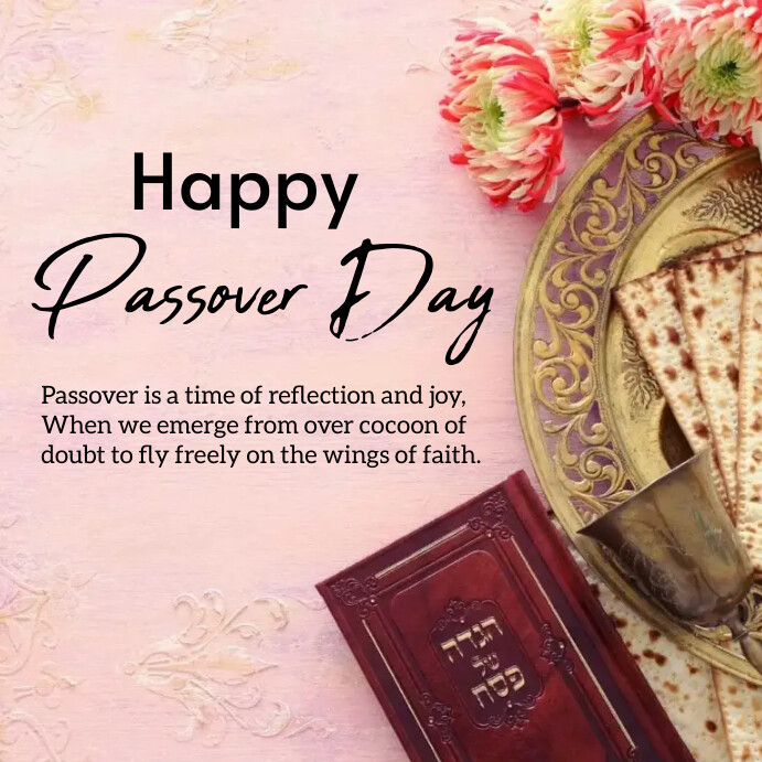 Happy Passover Day online greeting card Template | PosterMyWall