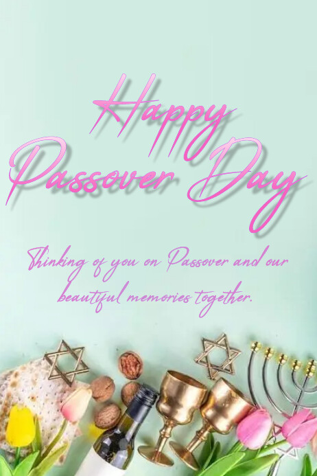 Happy Passover day poster template design 202 | PosterMyWall
