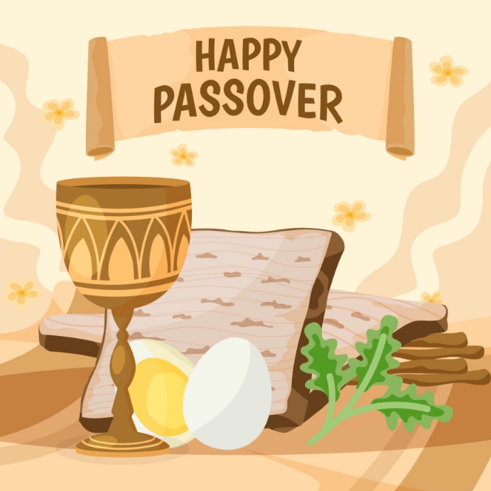 Happy Passover flyer design template | PosterMyWall