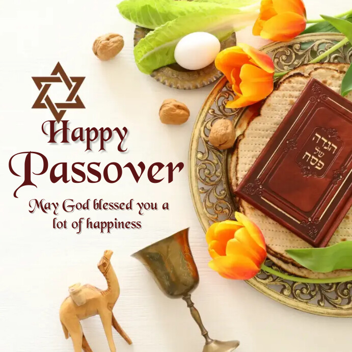 Plantilla de Happy passover Instagram post 2024 | PosterMyWall