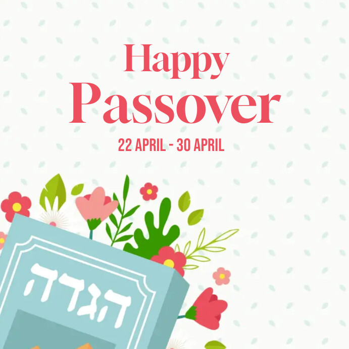 Happy Passover Template Instagram Post | PosterMyWall