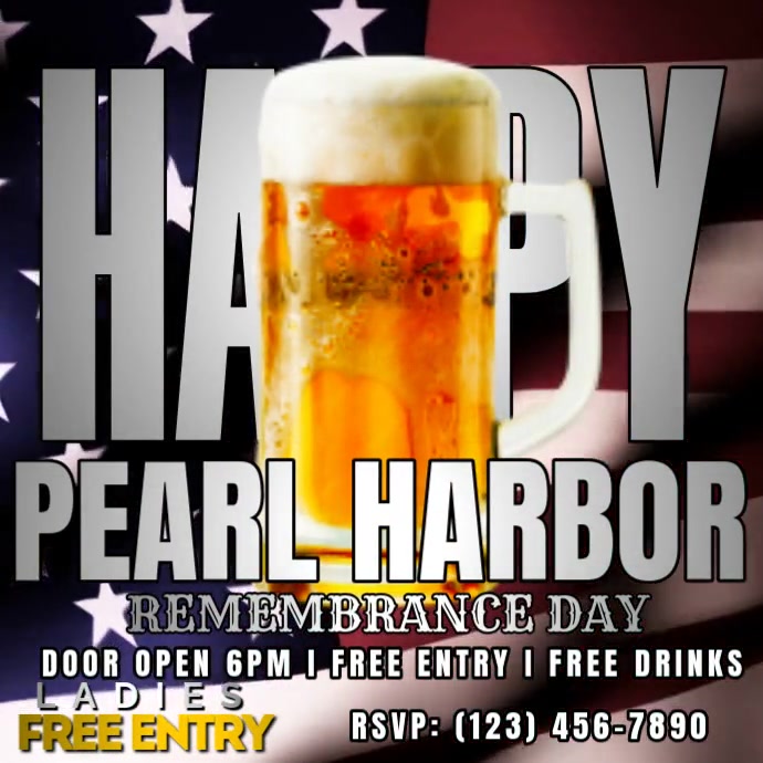 happy pearl harbor day Template | PosterMyWall