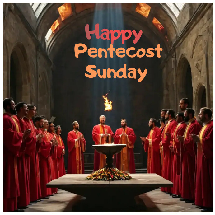 Plantilla de Happy Pentecost Sunday | PosterMyWall