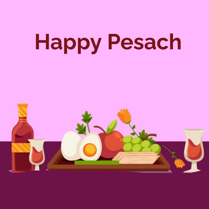 happy pesach Template | PosterMyWall