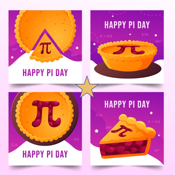 Happy pi day flyer design Template | PosterMyWall
