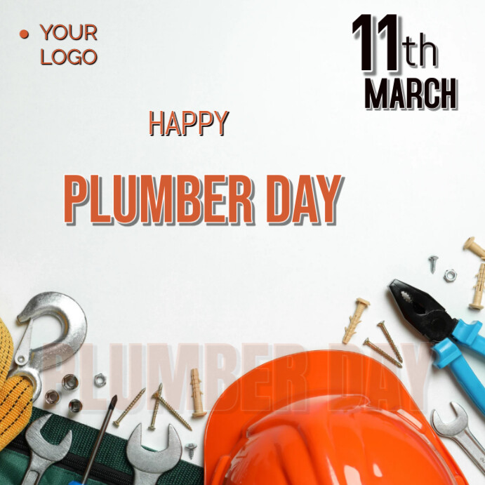 Copy of Happy plumber day | PosterMyWall