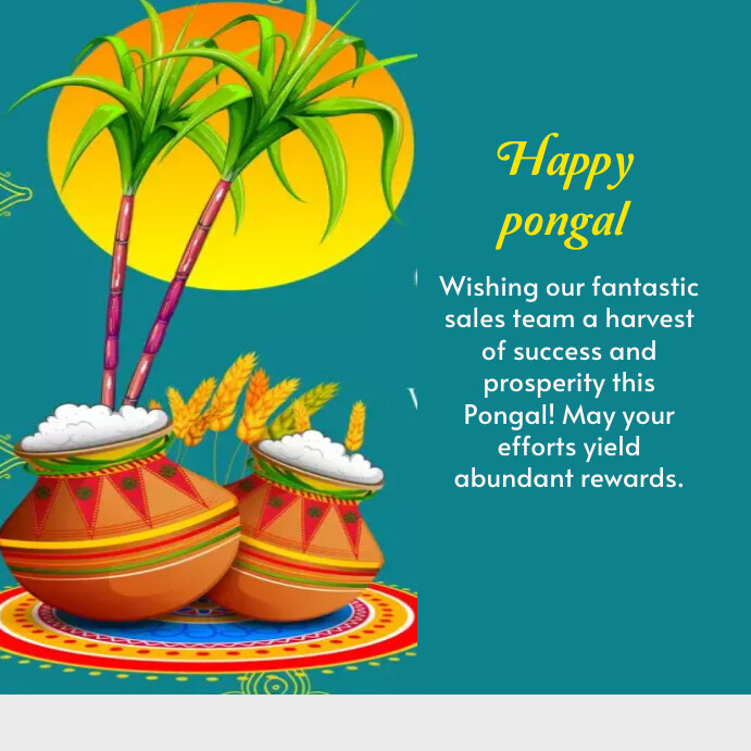 happy pongal Template | PosterMyWall