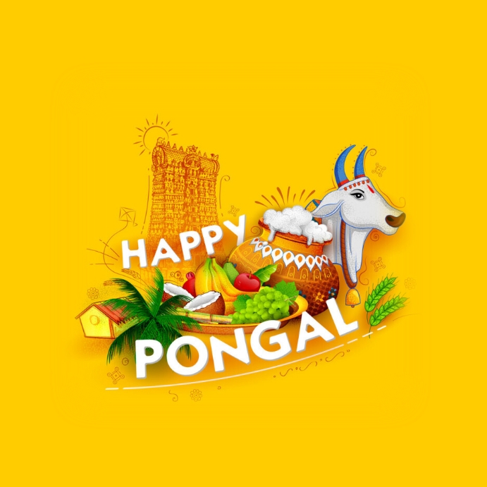happy pongal Template | PosterMyWall